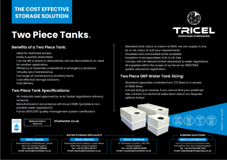 Water Storage Tank Brochures & More | Tricel Water UK